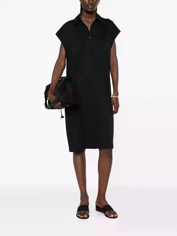 TOTEME Sleeveless Midi Shirt Dress With Button Fastening