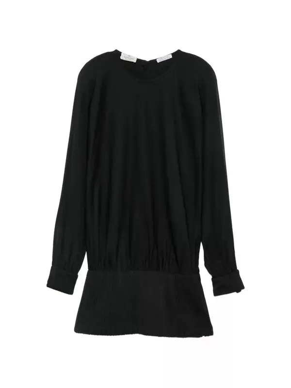 Valentino Garavani Pleated Mini Dress - Black