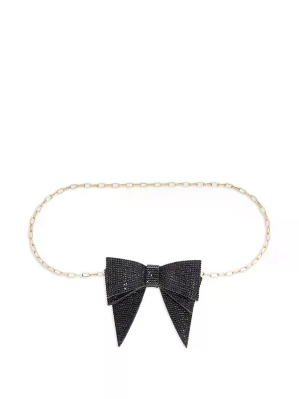 Judith Leiber Embellished Bow Belt
