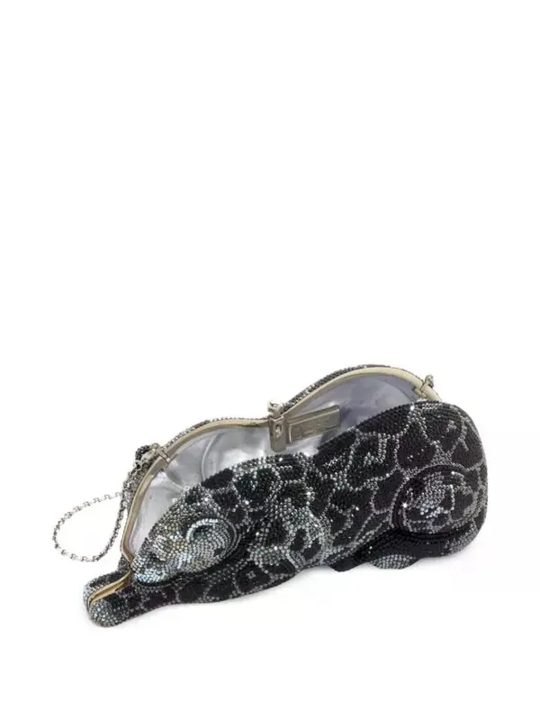 Judith Leiber Crystal Embellished Jaguar Clutch Bag