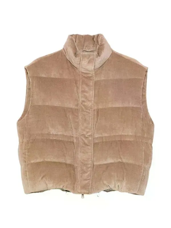 Brunello Cucinelli Padded Corduroy Gilet - Neutrals