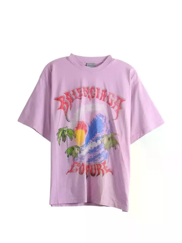 Balenciaga Surfer Oversized T-shirt - Pink