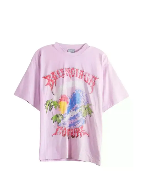 Balenciaga Surfer Oversized T-shirt - Pink