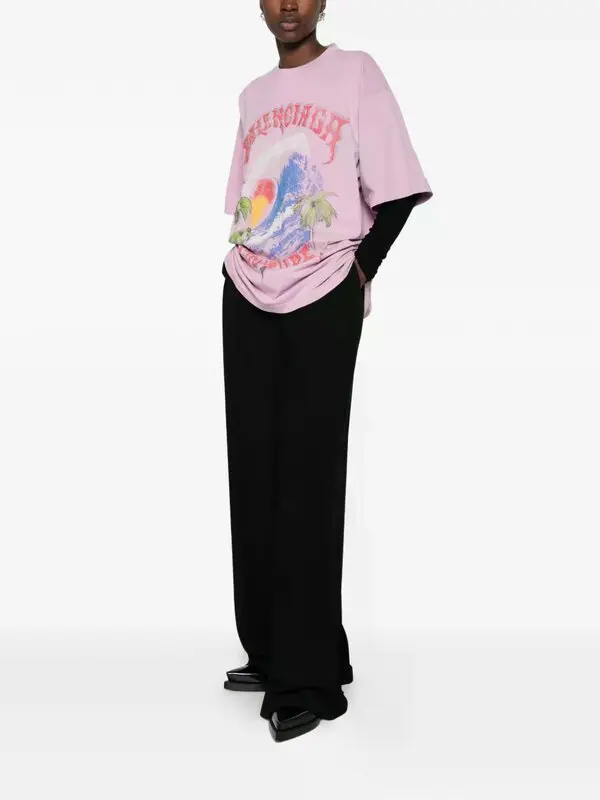 Balenciaga Surfer Oversized T-shirt - Pink