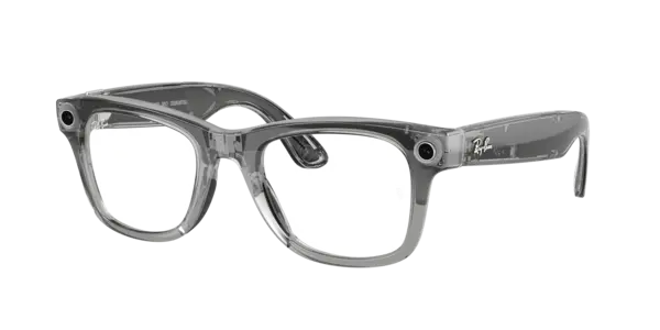 Ray-ban Meta Wayfarer - Clear,sapphire