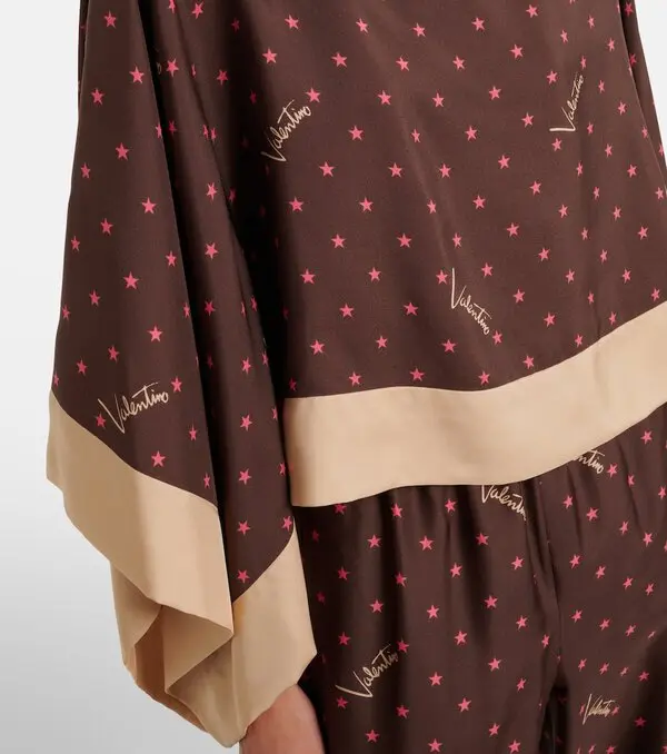 Valentino Garavani Printed Silk Twill Top