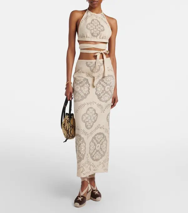 Valentino Garavani Open-back Crop Top
