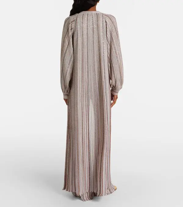 Missoni Striped Lame Wrap Cardigan