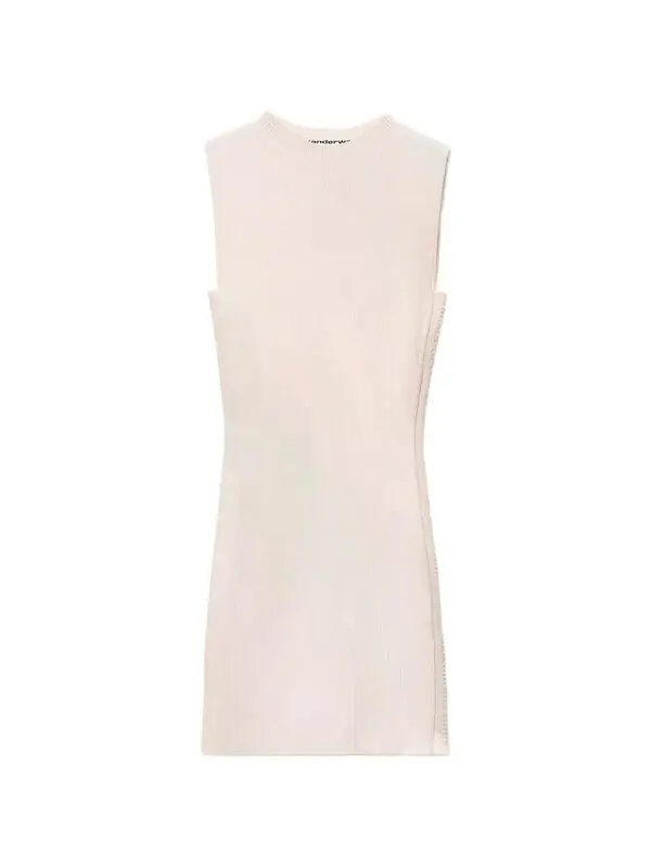 Alexander Wang Ribbed Logo Mini Dress