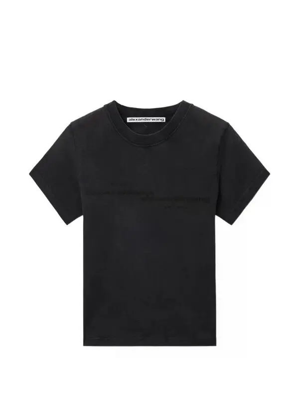 Alexander Wang Mirrored Logo T-shirt - Black