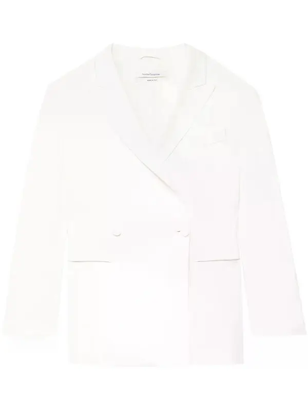 Another Tomorrow Double-breasted Blazer