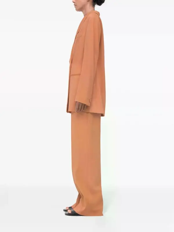 Another Tomorrow Double-breasted Peak-lapel Blazer