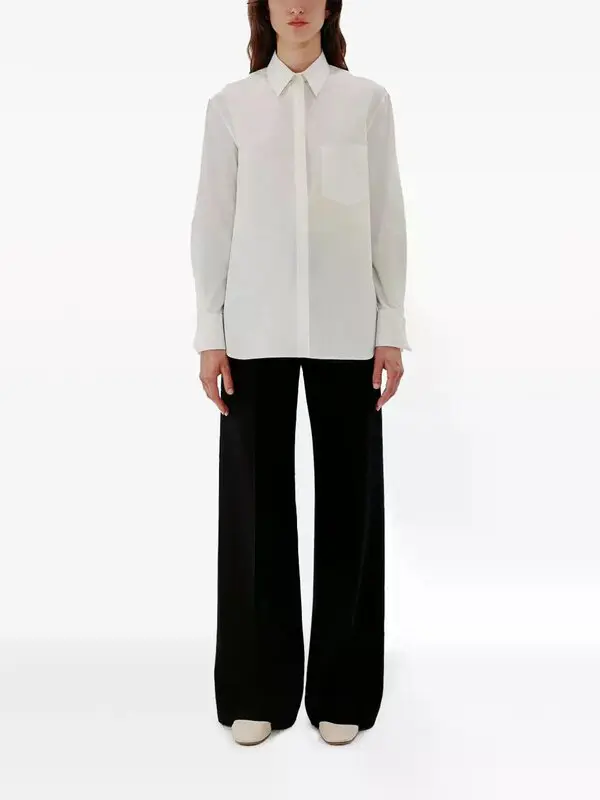 Another Tomorrow Organic Cotton Long Sleeve Shirt