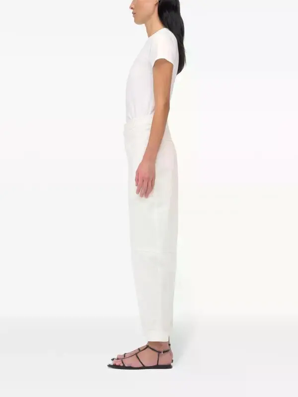Another Tomorrow Tapered Organic Cotton Trousers
