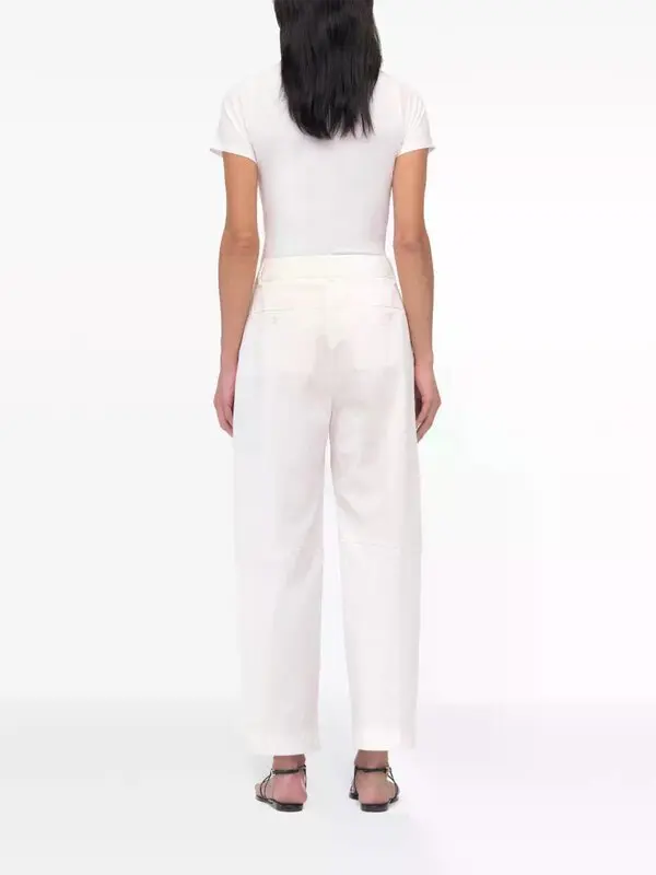 Another Tomorrow Tapered Organic Cotton Trousers