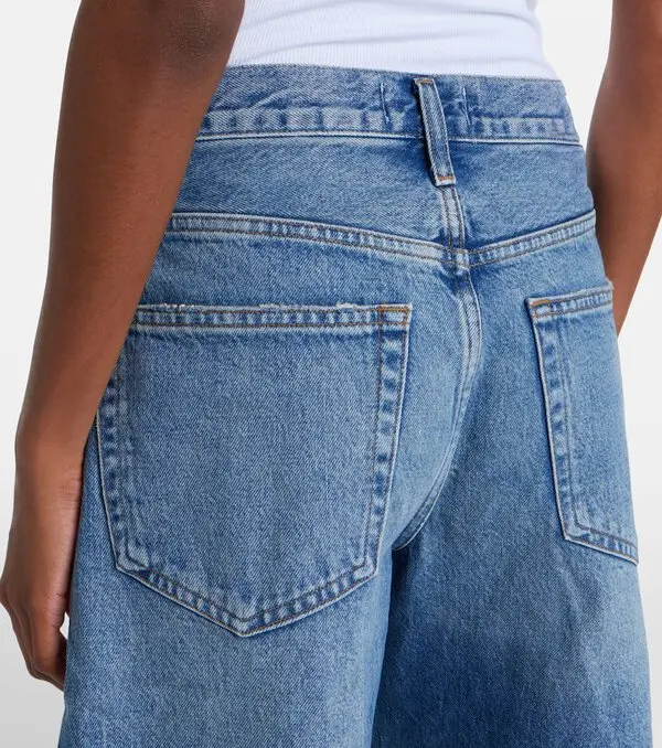 AGOLDE Indra Denim Bermuda Shorts - Blue