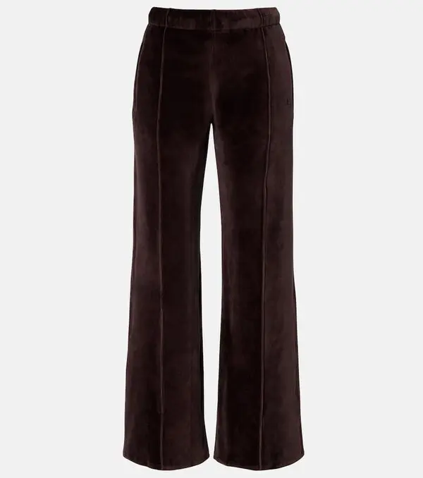 COURREGES Cotton-blend Velvet Sweatpants