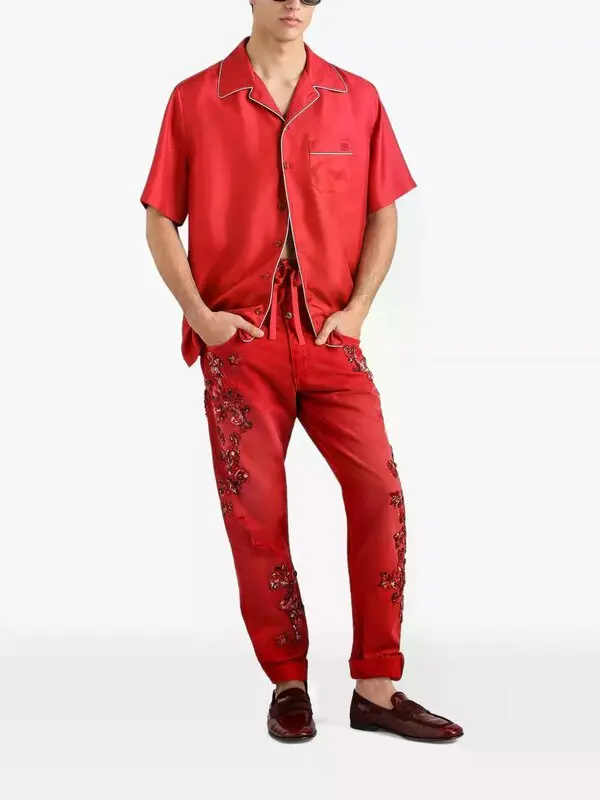 Dolce & Gabbana Hawaii Silk Twill Shirt