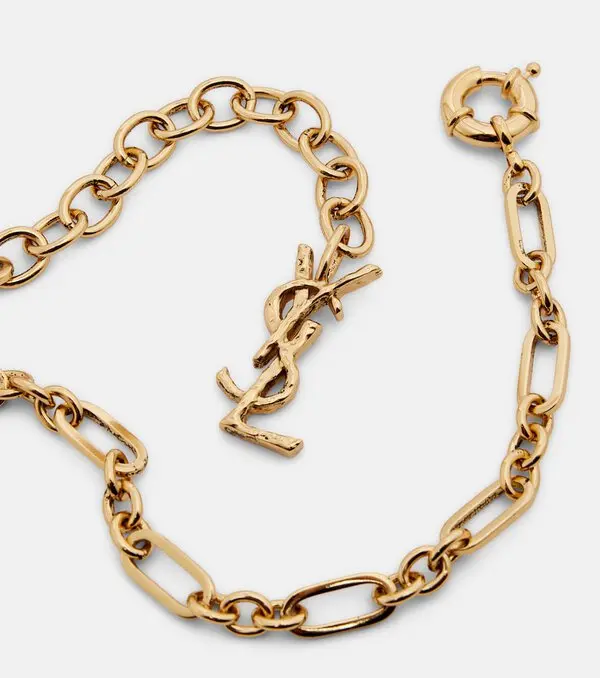 Saint Laurent Cassandre Chain Belt - Gold