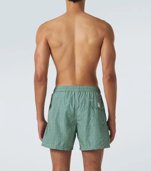 Fedeli Madeira Printed Swim Trunks - Green