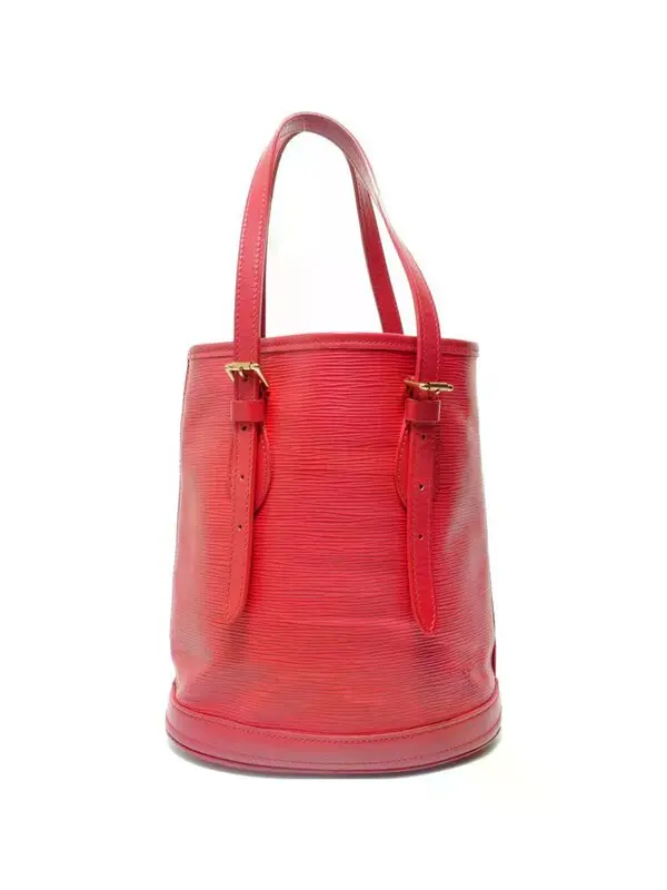 LOUIS VUITTON Epi Leather Petite Bucket Pm Handbag - Red