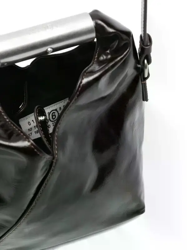 MAISON MARGIELA Japanese Patent Leather Tote Bag - Brown