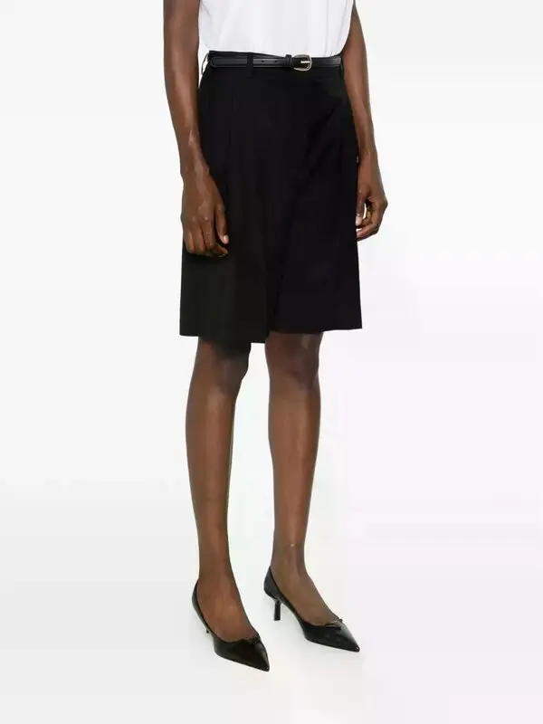 Max Mara Adorno Belted Pleated Shorts