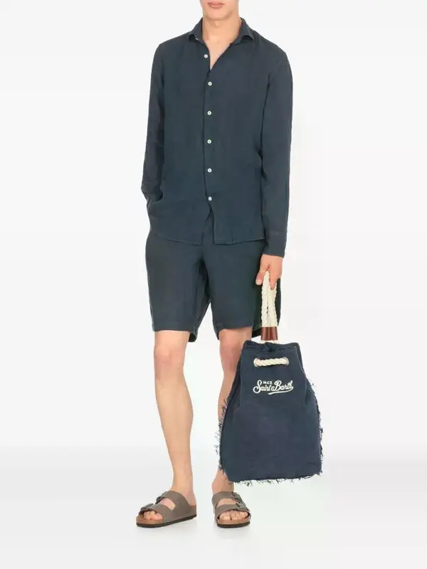 MC2 SAINT BARTH Ischia Linen Bermuda Shorts