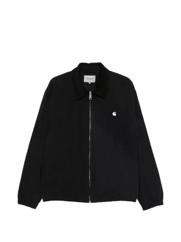 Carhartt Work In Progress Corduroy Collar Zip-up Jacket - Black