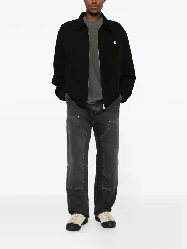 Carhartt Work In Progress Corduroy Collar Zip-up Jacket - Black