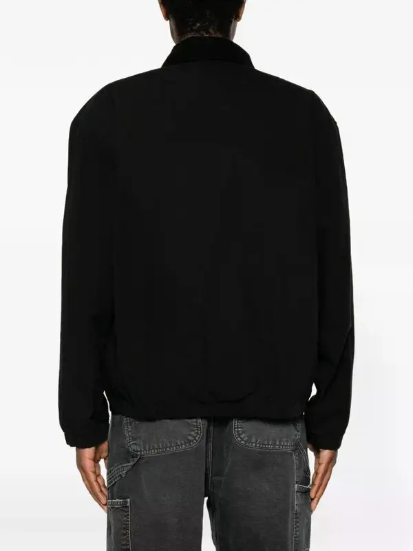 Carhartt Work In Progress Corduroy Collar Zip-up Jacket - Black