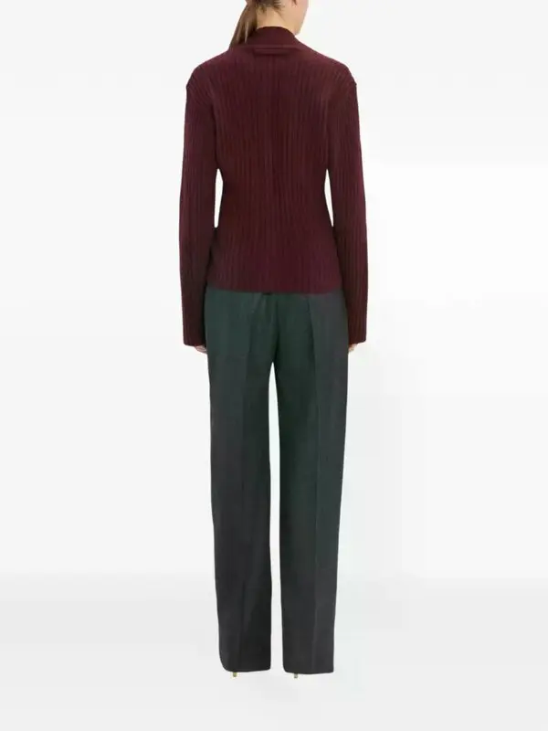 Victoria Beckham Pleated Straight-leg Trousers