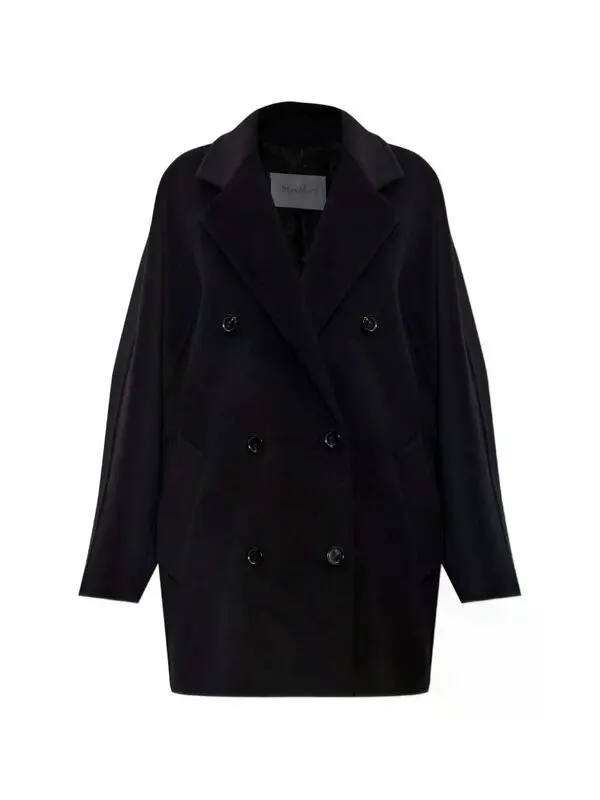Max Mara Rebus Double-breasted Coat - Black