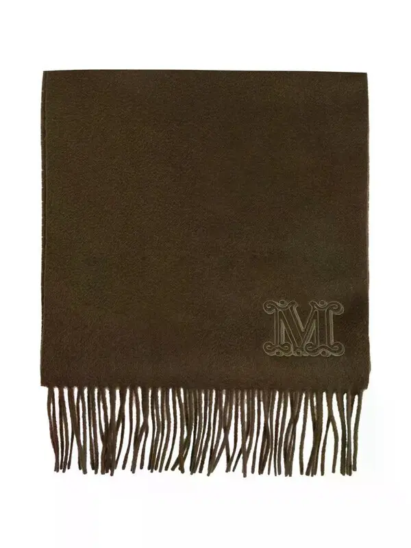 Max Mara Wsdalia Embroidered-logo Scarf
