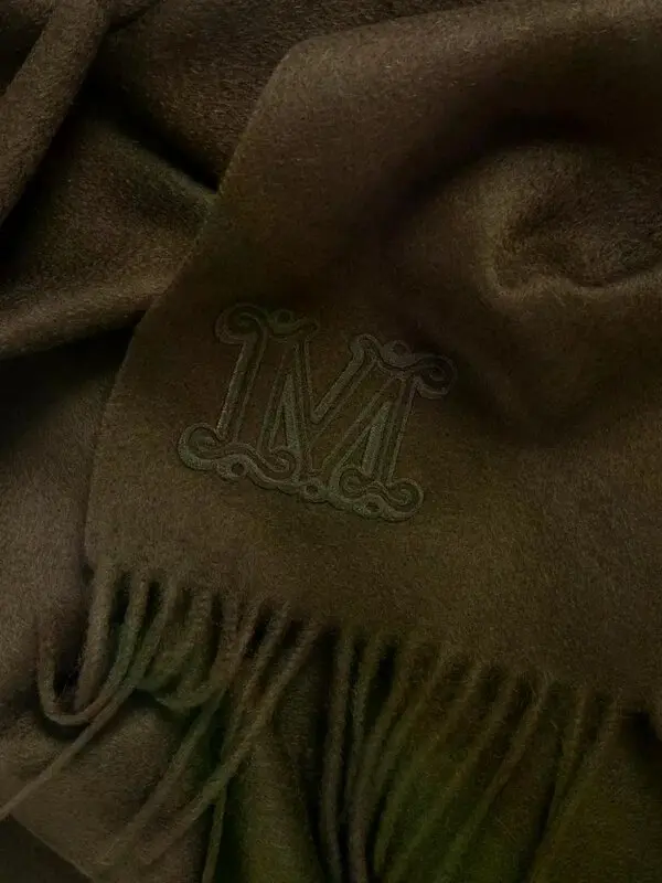 Max Mara Wsdalia Embroidered-logo Scarf