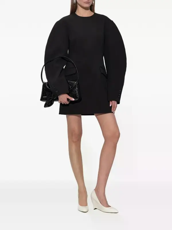 ROTATE BY BIRGER CHRISTENSEN Sculptural Sleeve Mini Dress