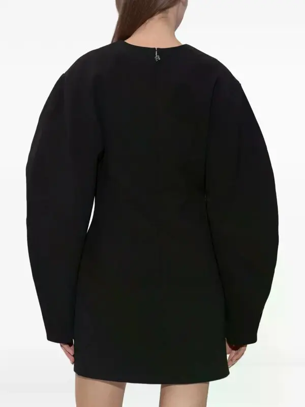 ROTATE BY BIRGER CHRISTENSEN Sculptural Sleeve Mini Dress