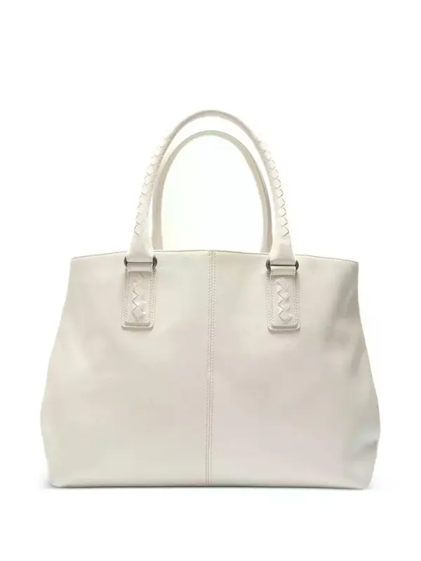 Bottega Veneta Marco Polo Leather Tote Bag - Neutrals