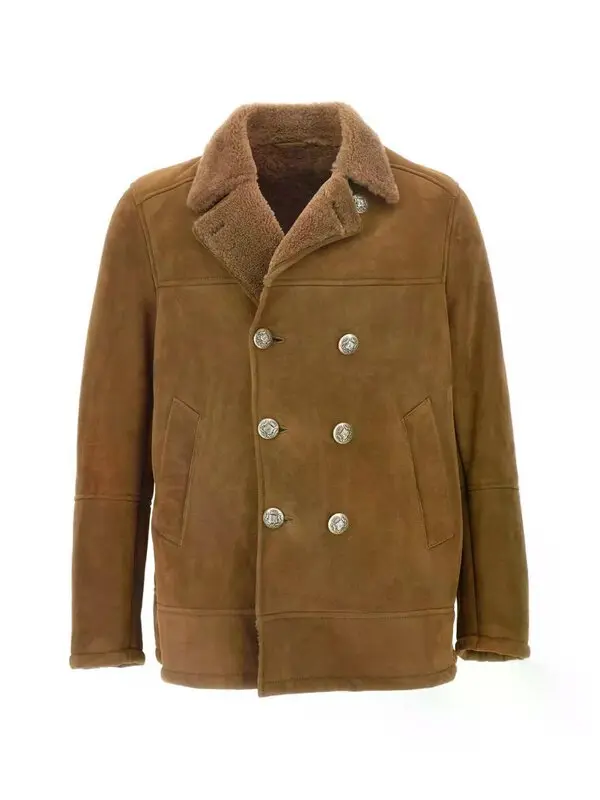 VOLFAGLI FIRENZE Double-breasted Shearling Jacket