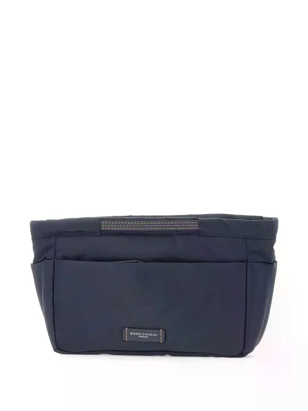 GIANNI CHIARINI Contrast-stitching Clutch Bag