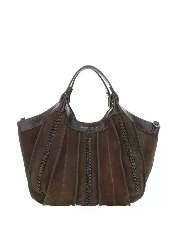 GIANNI CHIARINI Dua Woven-leather Tote Bag - Brown