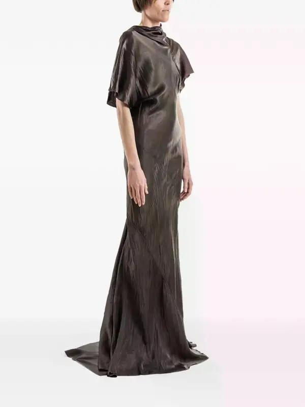 Rick Owens Draped Gown - Brown