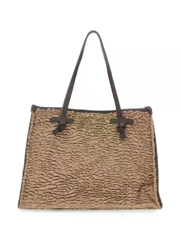 MARCELLA CLUB Faux Fur-effect Tote Bag - Neutrals