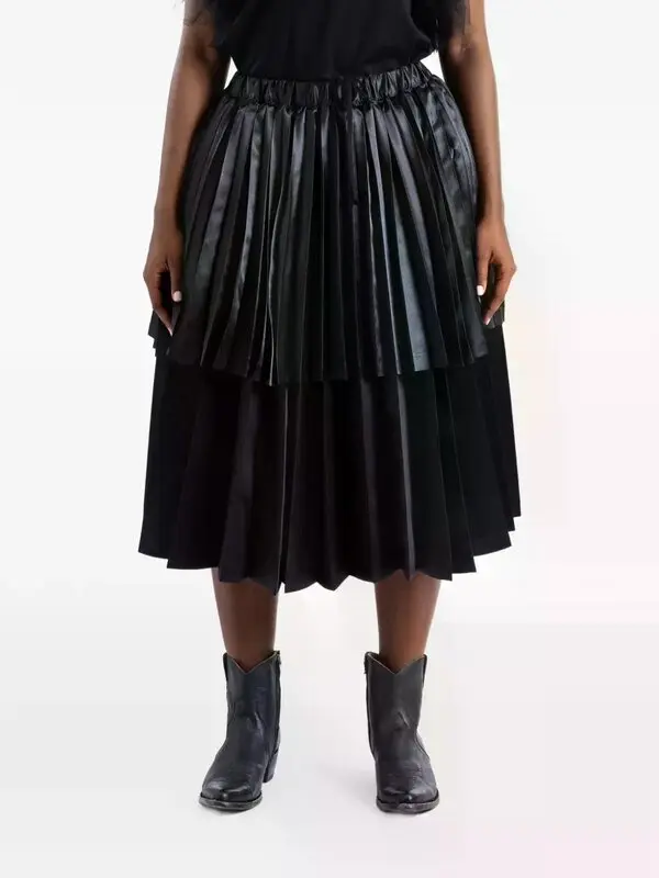Comme Des Garçons Pleated Midi Skirt
