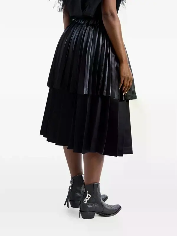 Comme Des Garçons Pleated Midi Skirt