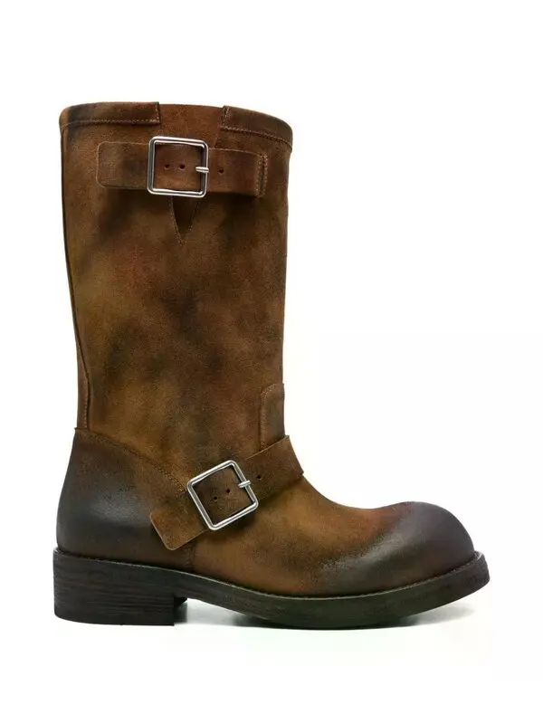 ANN DEMEULEMEESTER Sarith Engineer Boots - Brown