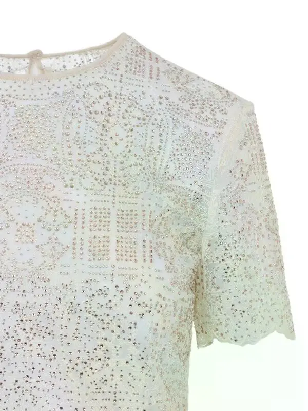 Ermanno Scervino Crystal-embellished Blouse