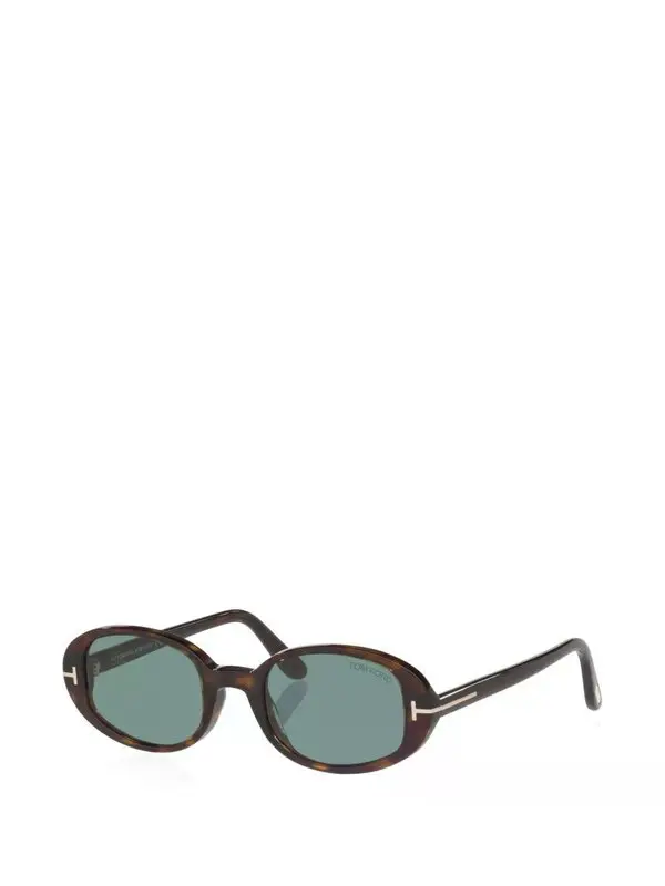 TOM FORD Iggy Oval-frame Sunglasses - Brown