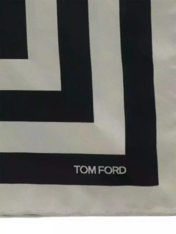 TOM FORD Geometric-print Pocket Square