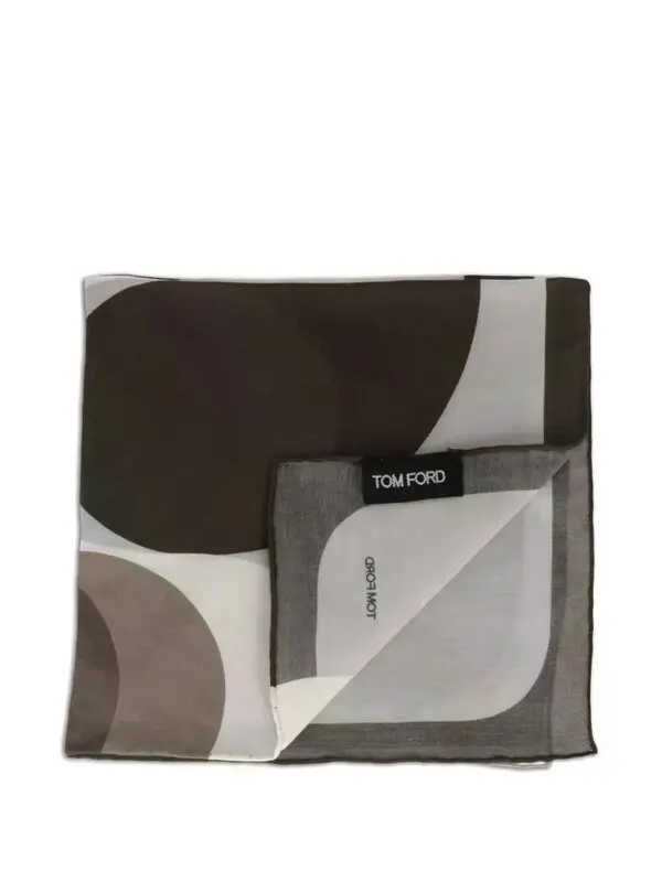 TOM FORD Abstract-pattern Pocket Square
